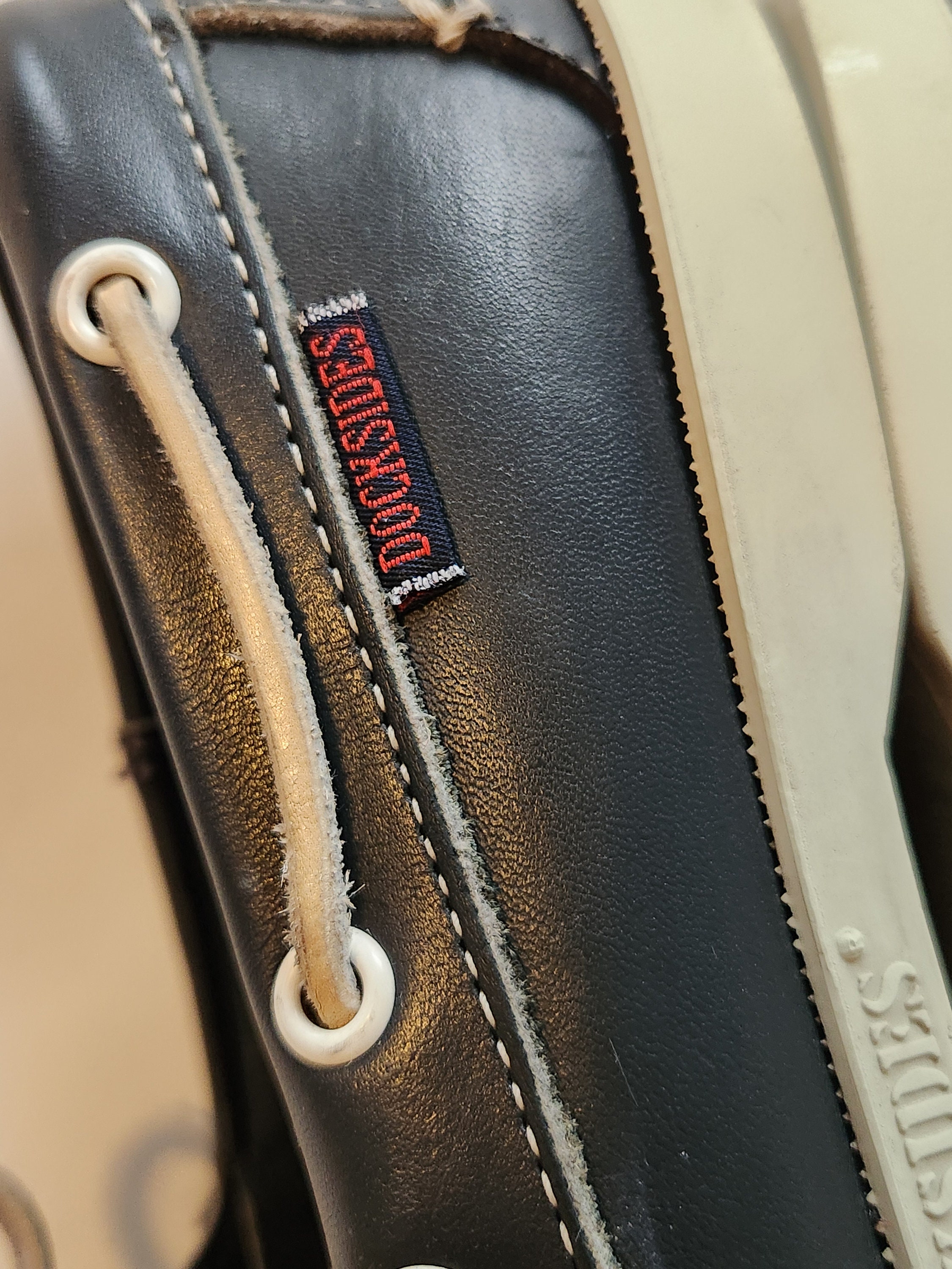 10 Mens 80s Sebago Docksiders, Very Dark Navy Blue Leather With White ...