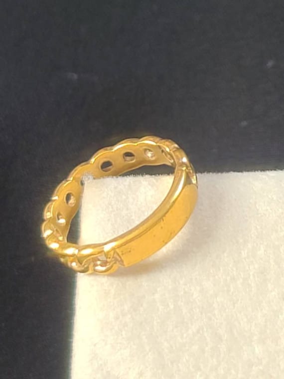 Vintage avon ring, gold - Gem