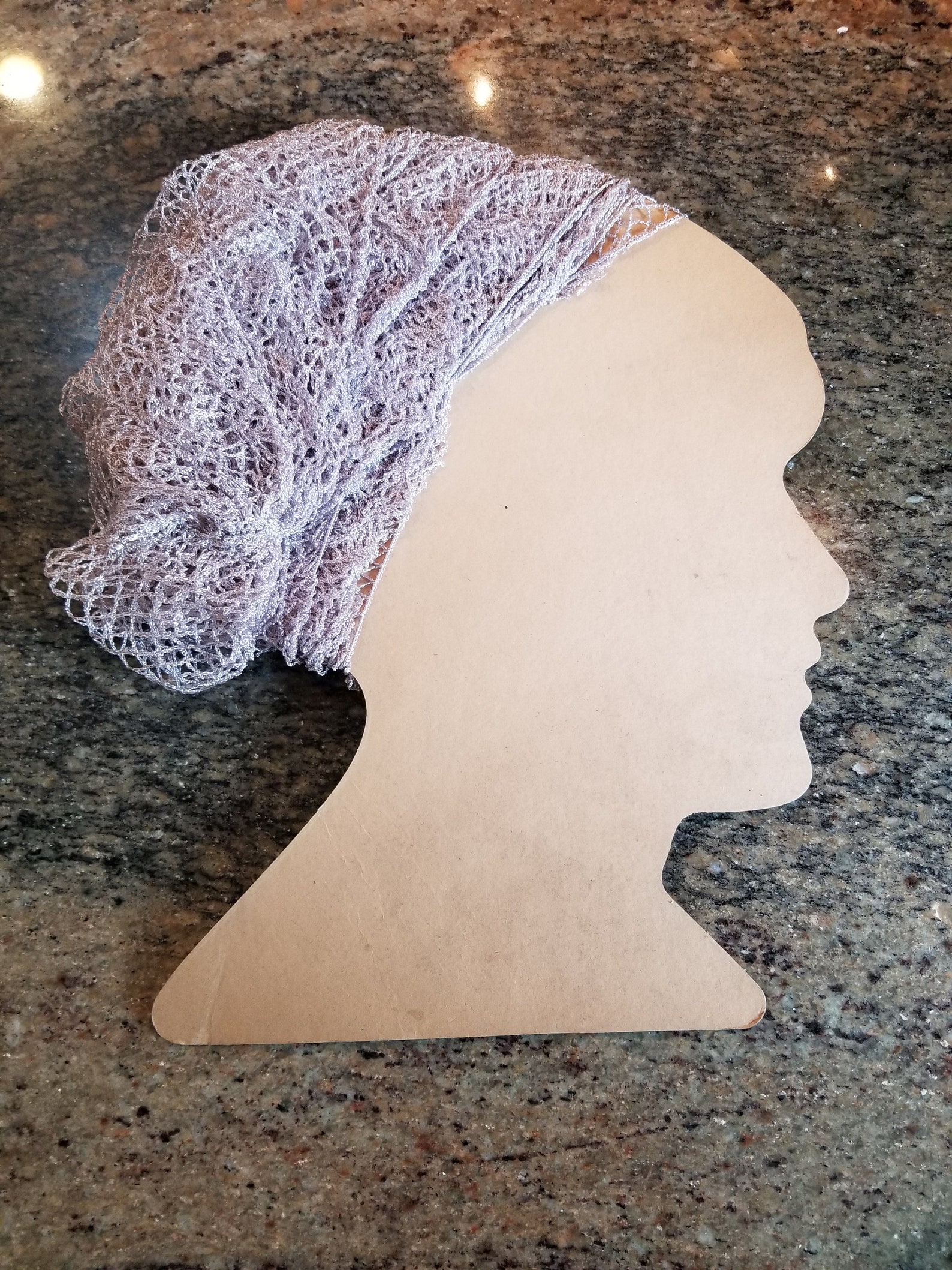 Vintage Hair Net Display With 10 Hairnets Grey - Etsy