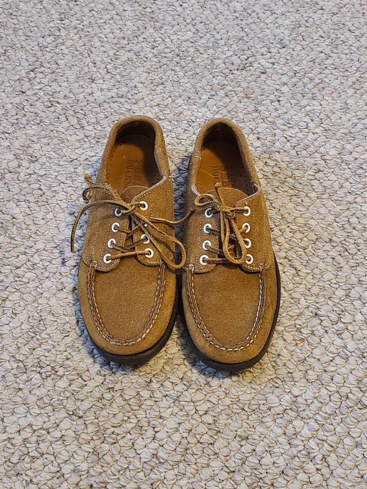 8 80s Mens Sebago Docksiders, Tan Leather Suede - Etsy