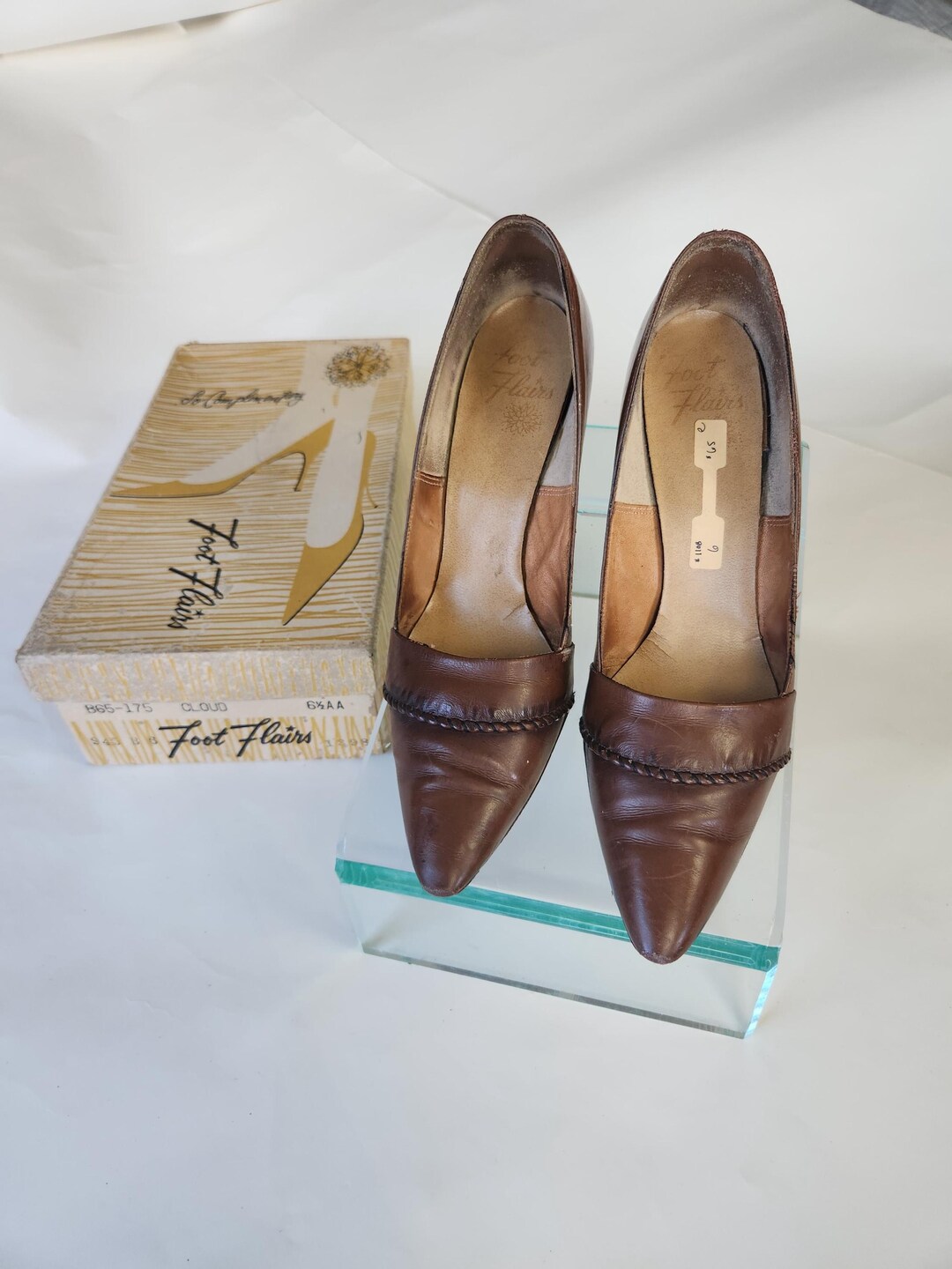 50s Stiletto Heels, Size 6 1/2, Brown Leather, Beautiful Shoes, Leather ...