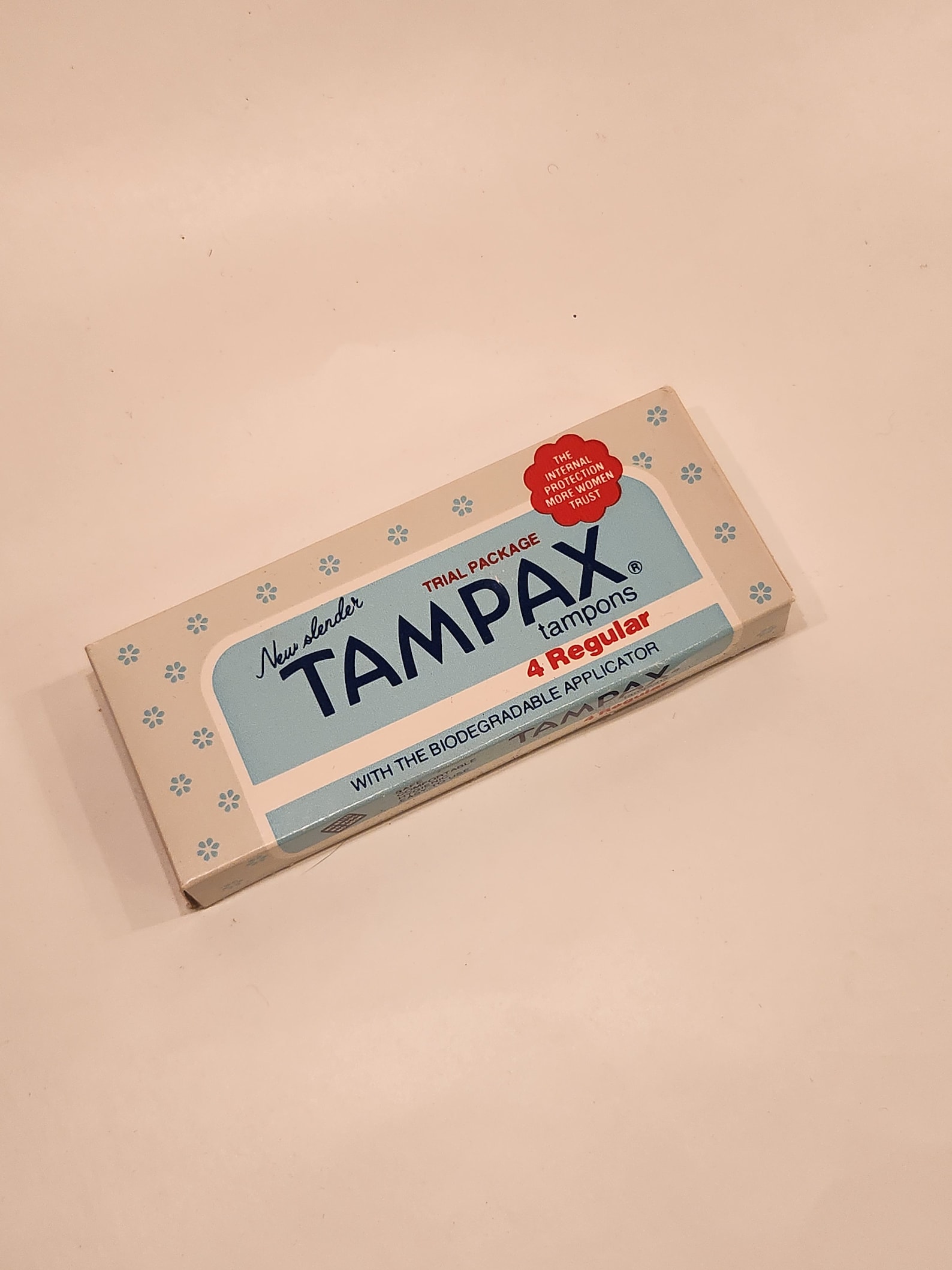 70s Tampons in Original Box, New, Prop Feminine Hygiene, Tampax, 4 ...
