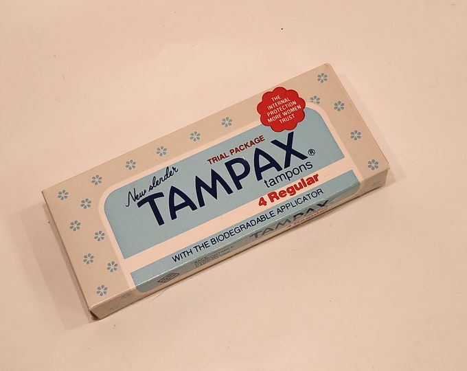 70s Tampons in Original Box, New, Prop Feminine Hygiene, Tampax, 4 ...