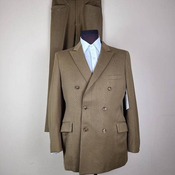 Mens Double Breasted Green Suit - Etsy