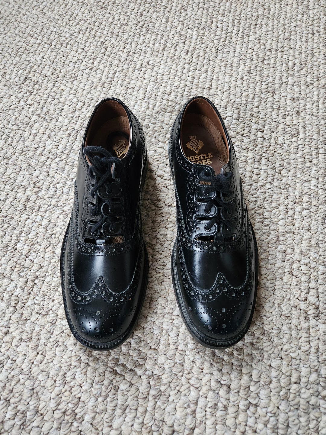 AMAZING Deadstock 60s 70s Mens Shoes, Wingtips Oxfords With Cutouts ...