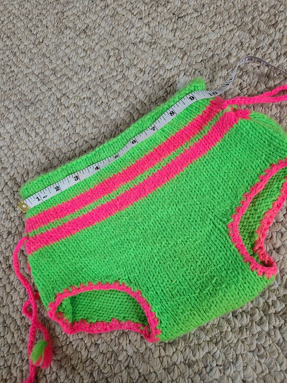 60s bikini, hand knit, bathing suit, child or very sm… - Gem