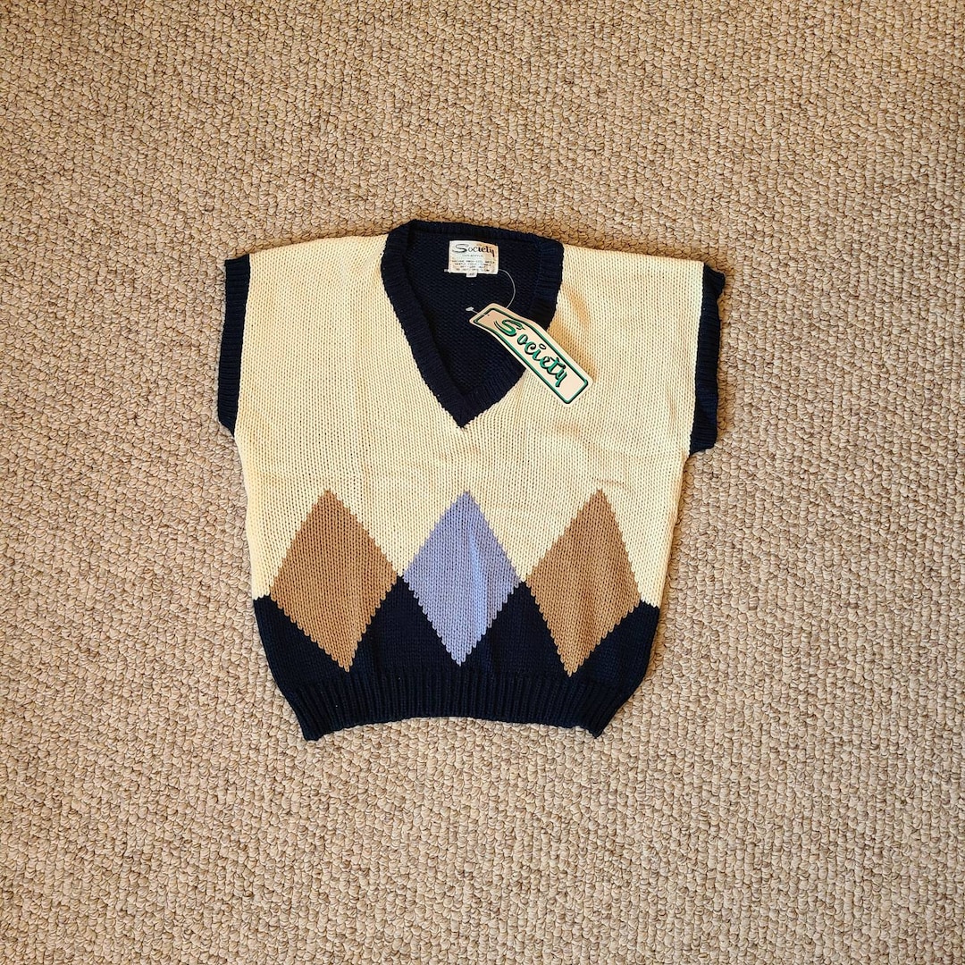 New 80s Vest, Sweater Vest, Ladies 42, New With Original Tags - Etsy