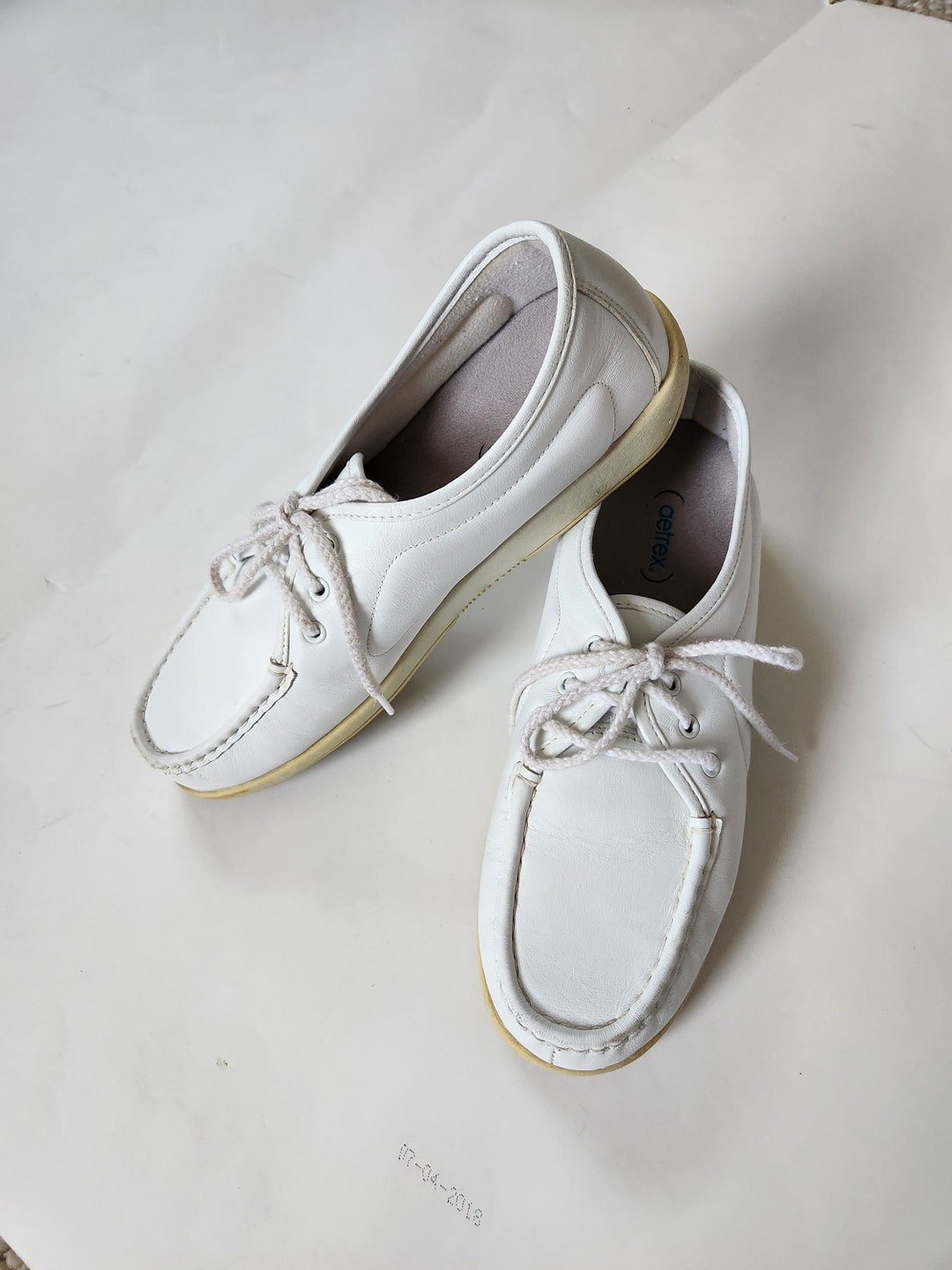 Vintage Nurse Shoes, Size 10 Wide, White Nursing Shoes, Cobbie Cuddlers ...