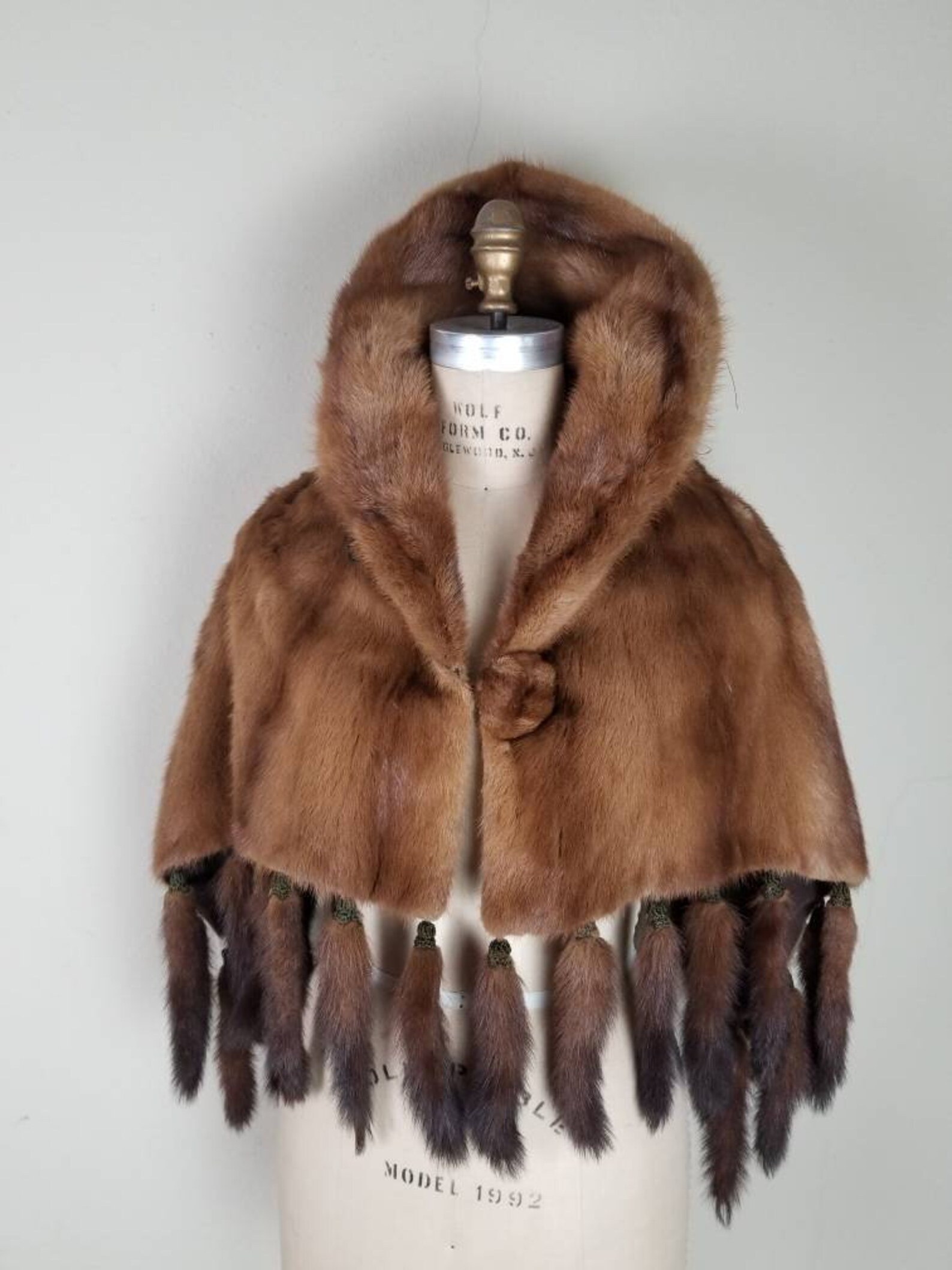 Mink Cape With Tails, Vintage Fur - Etsy