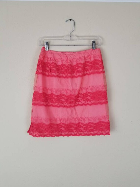 60s Half Slip Red Coral Pink - Etsy