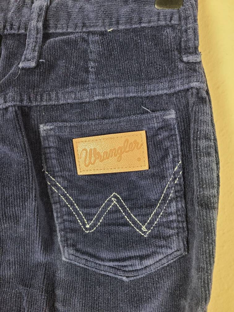 60s 70s Wrangler Cords Corduroy Pants Navy Blue Ladies - Etsy