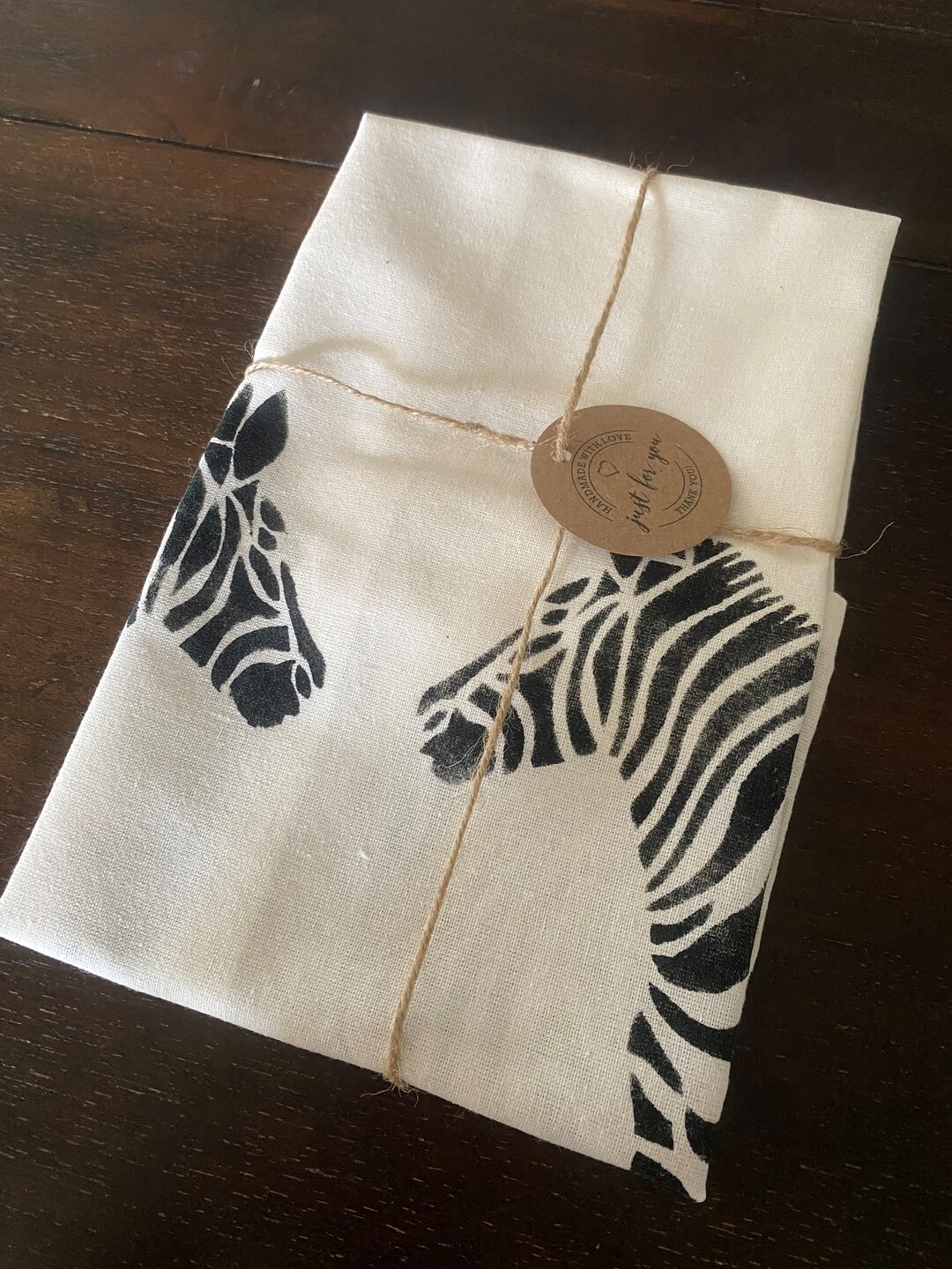 Tablecloth, 100% Cotton, Hand Painted, Zebra, Kitchen,safari - Etsy