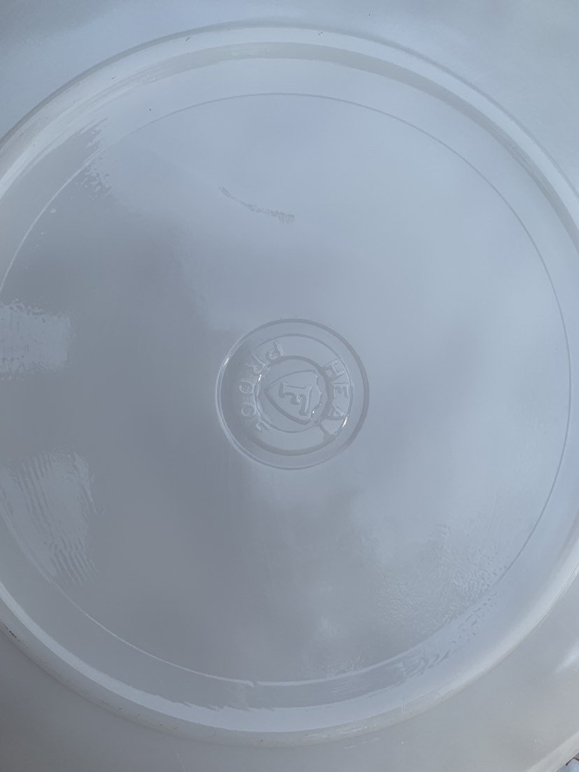 Mid Century Federal Glass Milk Glass Plates Set of 8 With a - Etsy