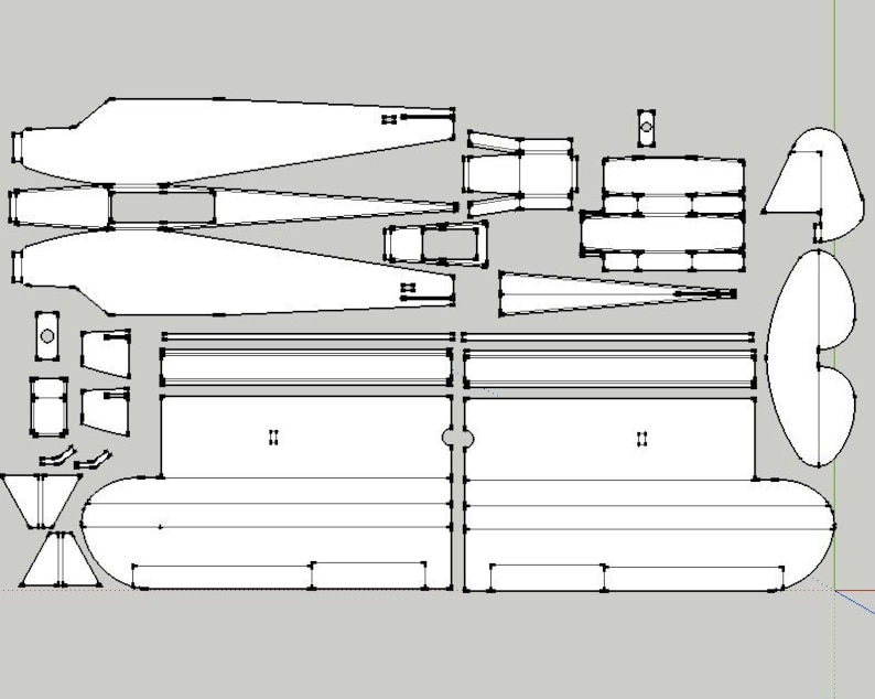 Piper J3 Cub Plans 50" Includes Plans for Floats PDF Files - Etsy