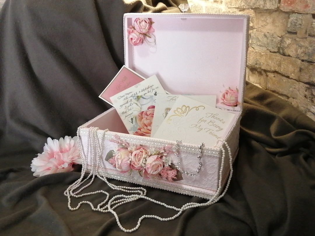 Jewellery Box, Shabby Chic Decor, Shabby Chic Memory Box, Shabby Chic ...