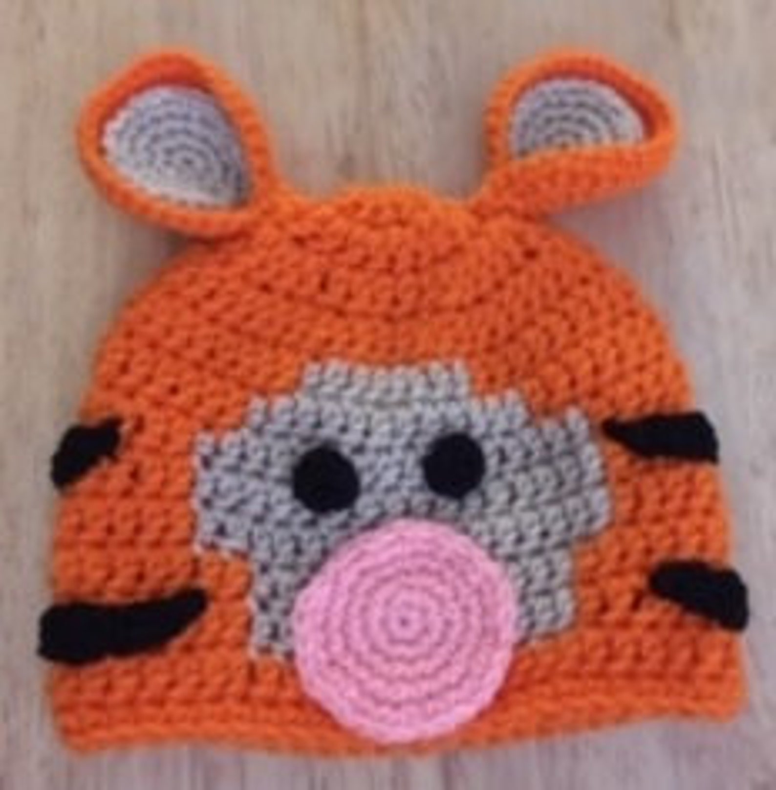 Tigger Inspired Crochet Beanie and Diaper Cover Set - Etsy