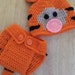 Tigger Inspired Crochet Beanie and Diaper Cover Set - Etsy