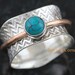 Forever Charm Silver Ring, Labradorite Pencil Ring, Gemstone Ring ...