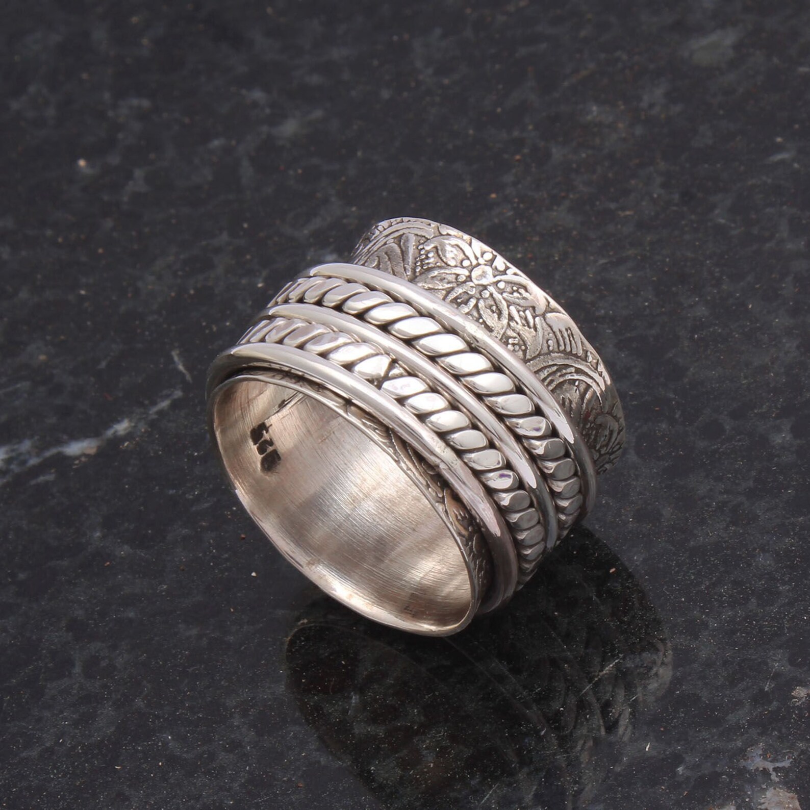 Forever Design Spinning Ring Spinner Ring Meditation Ring - Etsy