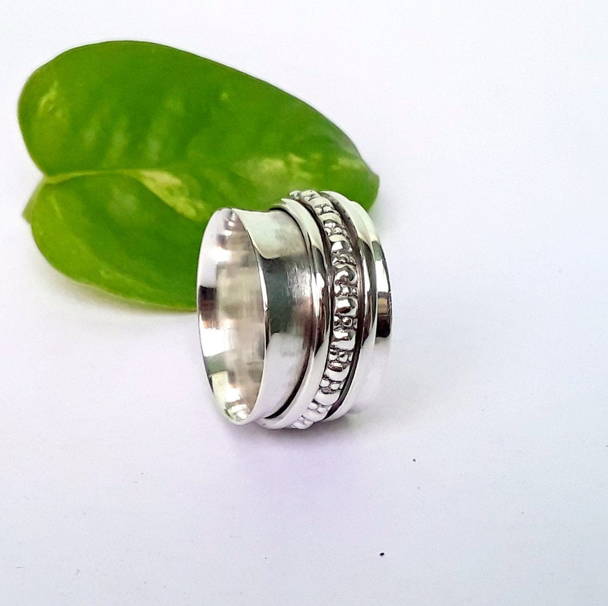 Art Deco Spinning Ring Spinner Ring Meditation Ring Spinner - Etsy