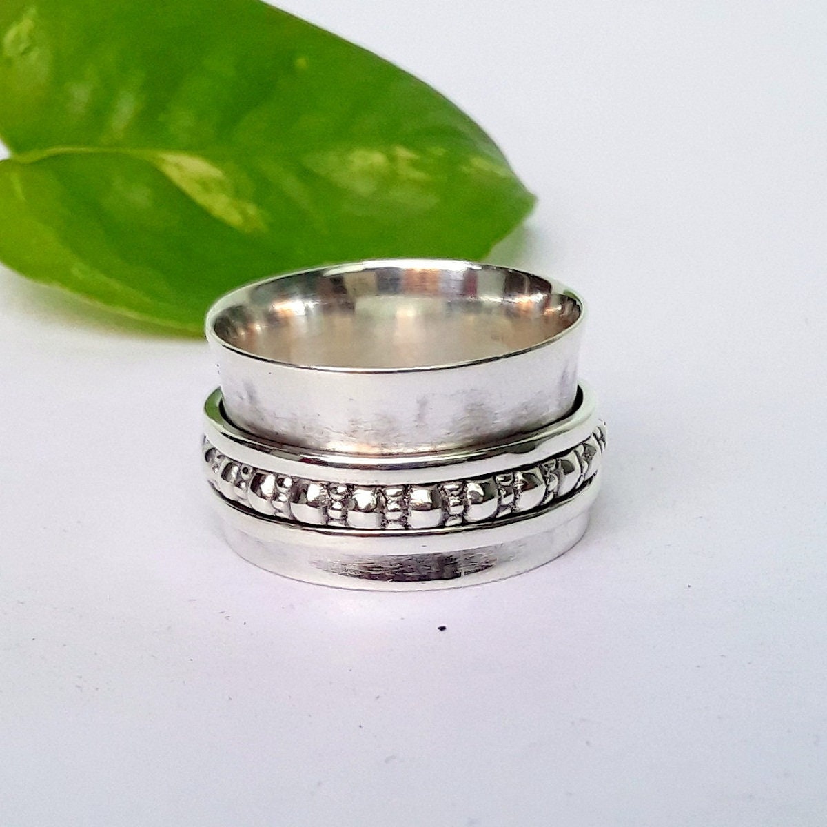 Art Deco Spinning Ring Spinner Ring Meditation Ring Spinner - Etsy
