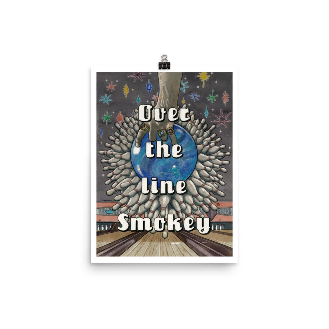 Over the Line Smokey Art Print - Etsy