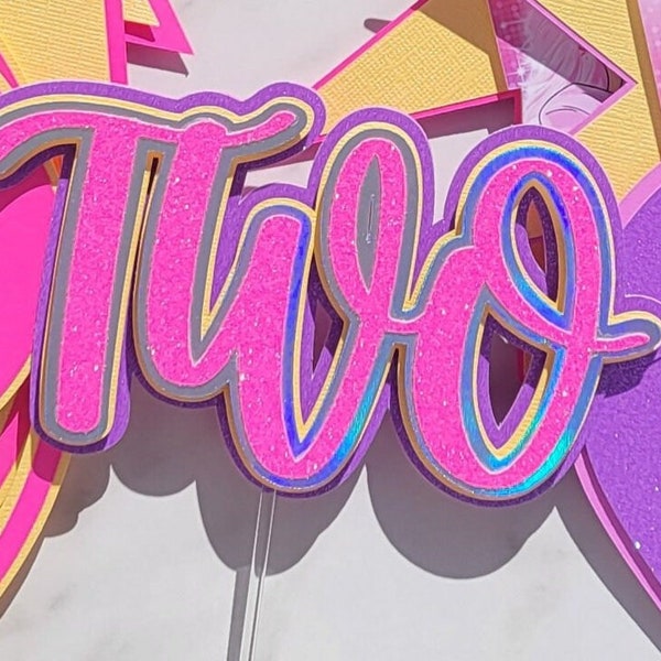 Word Party Cake Topper - Etsy