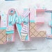 Sweet One First Birthday 3D Letters, Sweets Theme Party Decoration ...
