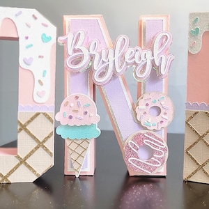 Sweet One First Birthday 3D Letters Sweets Theme Party - Etsy