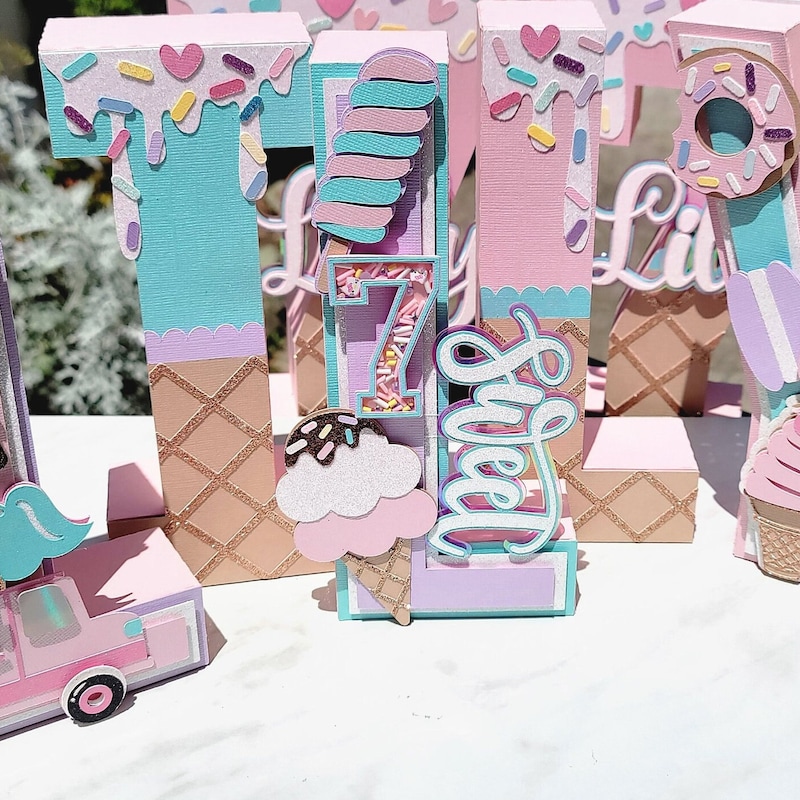 Ice Cream Letters - Etsy