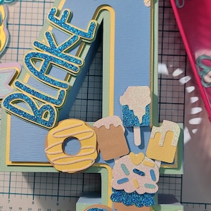 Four Ever Sweet Personalized 3D Number 4, Sweets Birthday Party ...