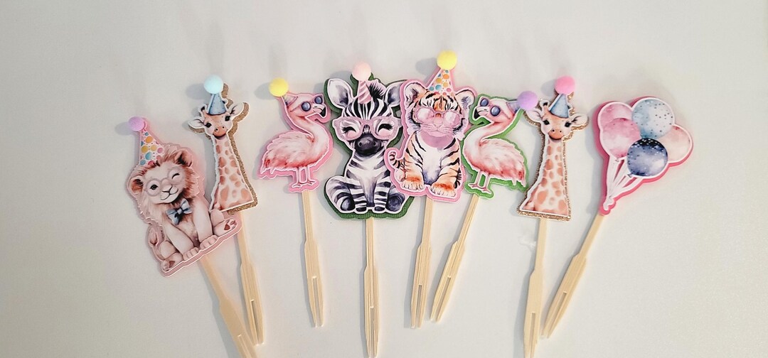 Two Wild Party Animals Birthday, Born to Be Wild Cake Topper, 3d Number ...