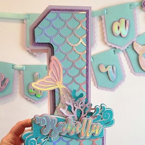 Mermaid Theme 3d Numbers, Table Centerpiece and Party Decorations, 10 ...