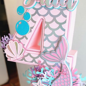 Mermaid Theme 3d Numbers, Table Centerpiece and Party Decorations, 10 ...