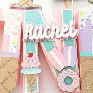 Sweet One First Birthday 3D Letters, Sweets Theme Party Decoration ...
