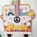 Groovy One, Hippy Bus With Daisy Cake Topper, Two Groovy, Groovy Baby ...