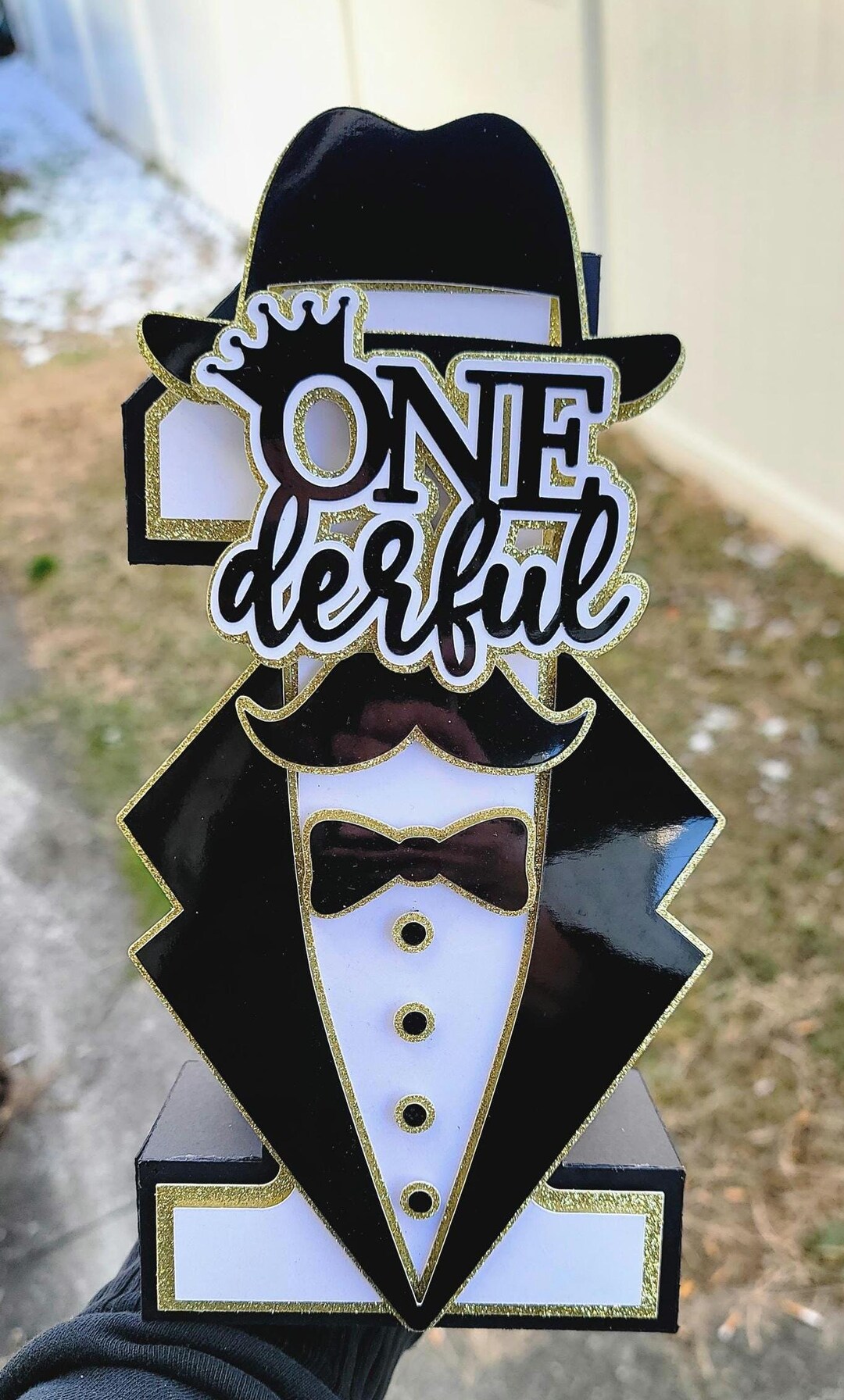 Mr Onederful Personalized 3d Number, 1st Birthday Photo Prop or Table ...