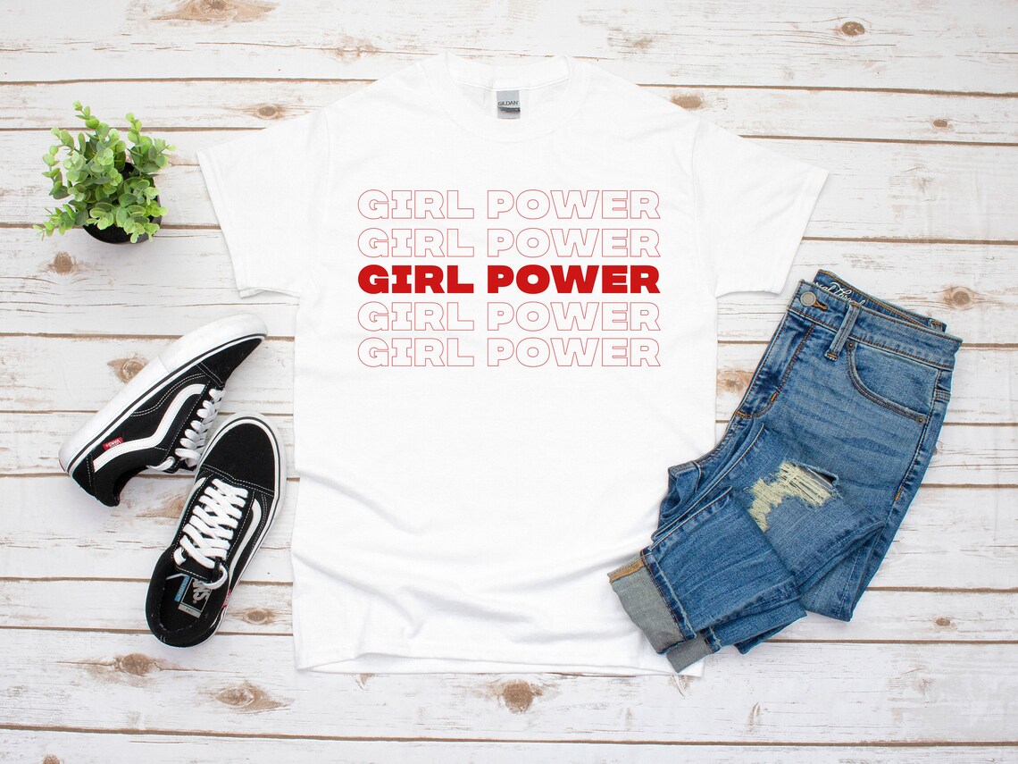 Girl Power Shirt GRL PWR Shirt Trending T-shirts - Etsy