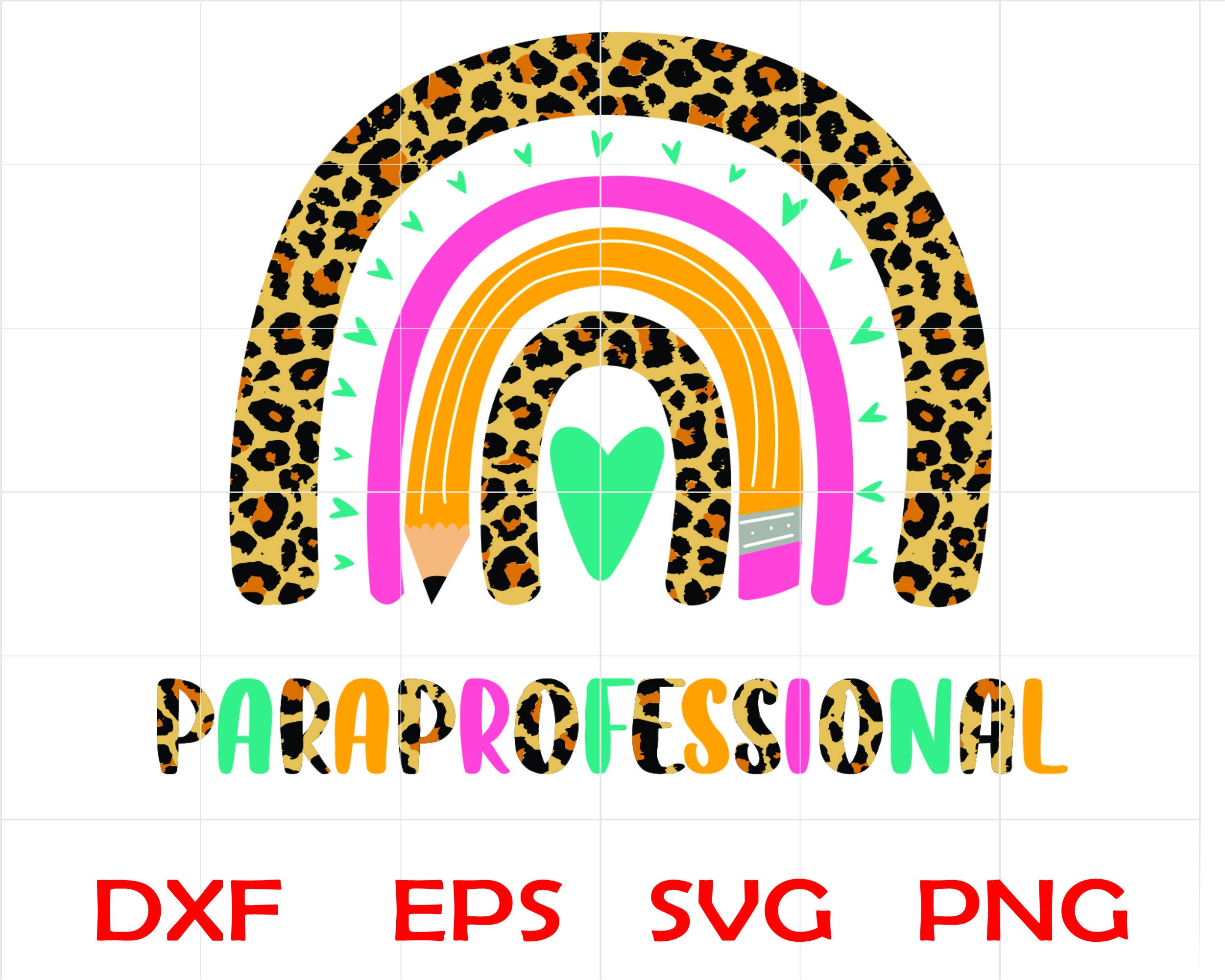 Paraprofessional Png, Dxf, Eps, Svg Design, Teacher's Para, Ideal Gift ...