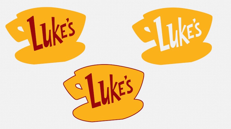 Lukes Cafe Diner Coffee Cup Logo Gilmore Girls jpeg SVG and | Etsy