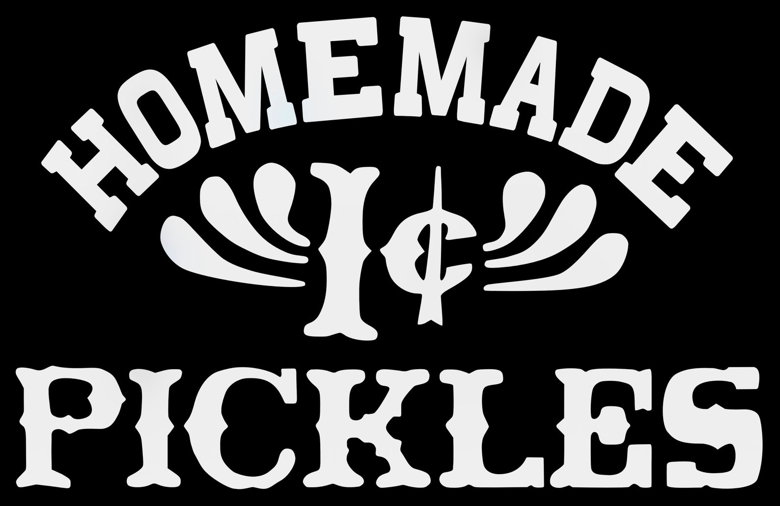 Friends Homemade 1 Cent Pickles Lettering Digital File - Etsy