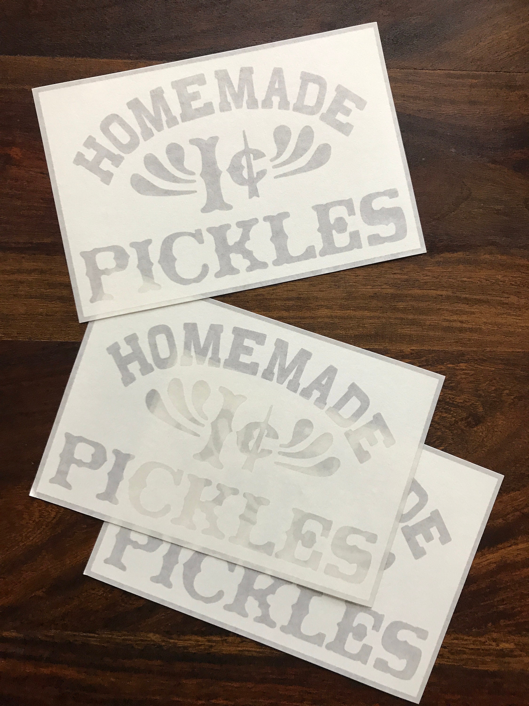 Friends Homemade 1 Cent Pickles Lettering Digital File - Etsy