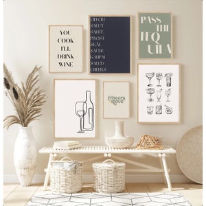 Bar Gallery Wall Art, Set of 10, Bar Art Prints - Etsy