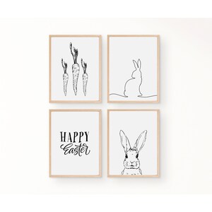 Easter Gallery Wall Art, Set of 7, Printable Wall Art, Spring Art ...