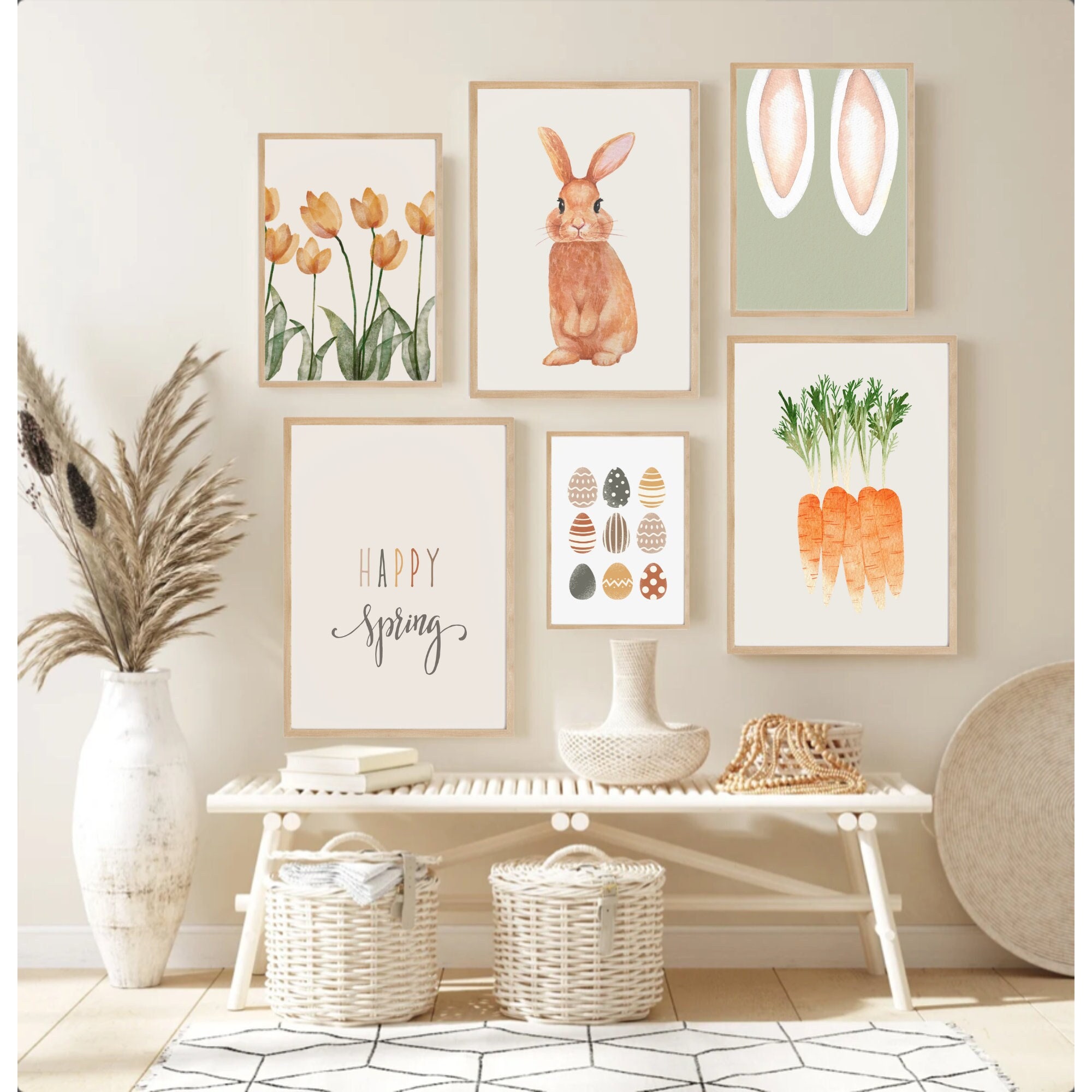 Easter Art Mega Bundle, Set of 20, Printable Wall Art, Spring Art ...