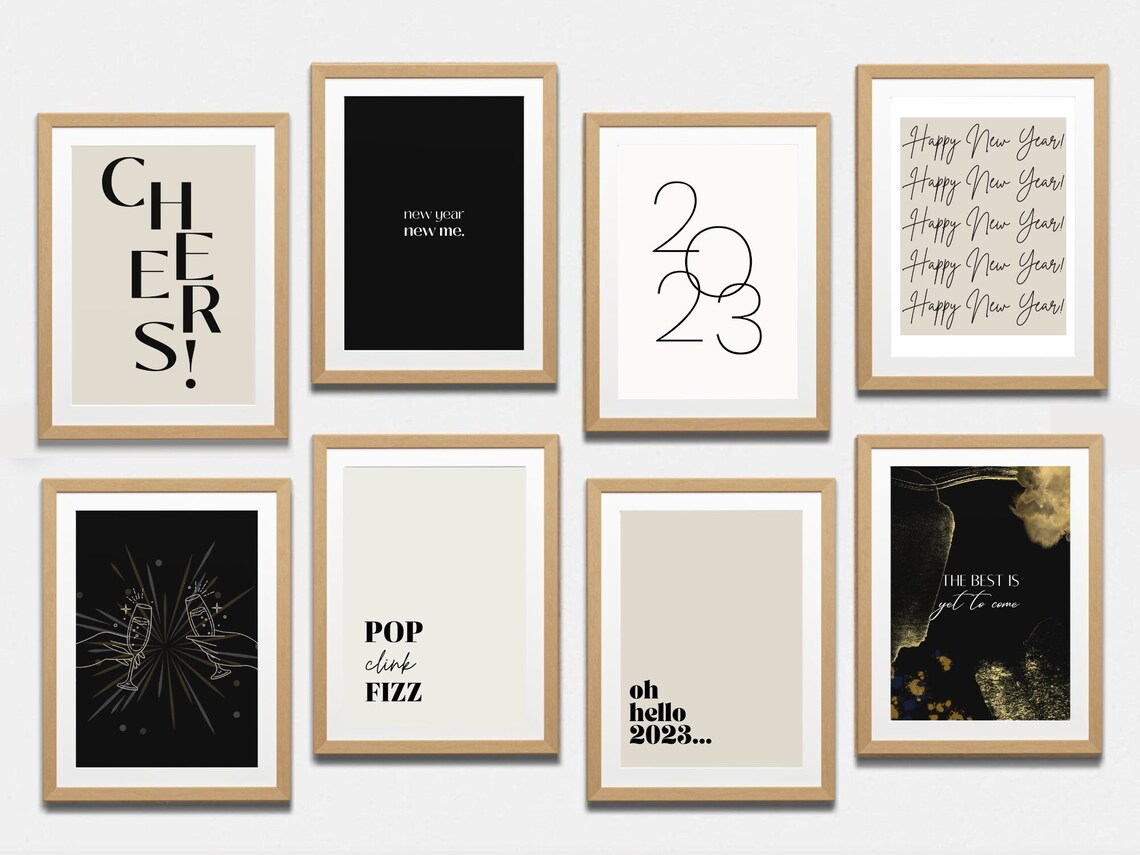 New Years Eve Decorations 13 PRINTABLES 2023 New Years Eve - Etsy