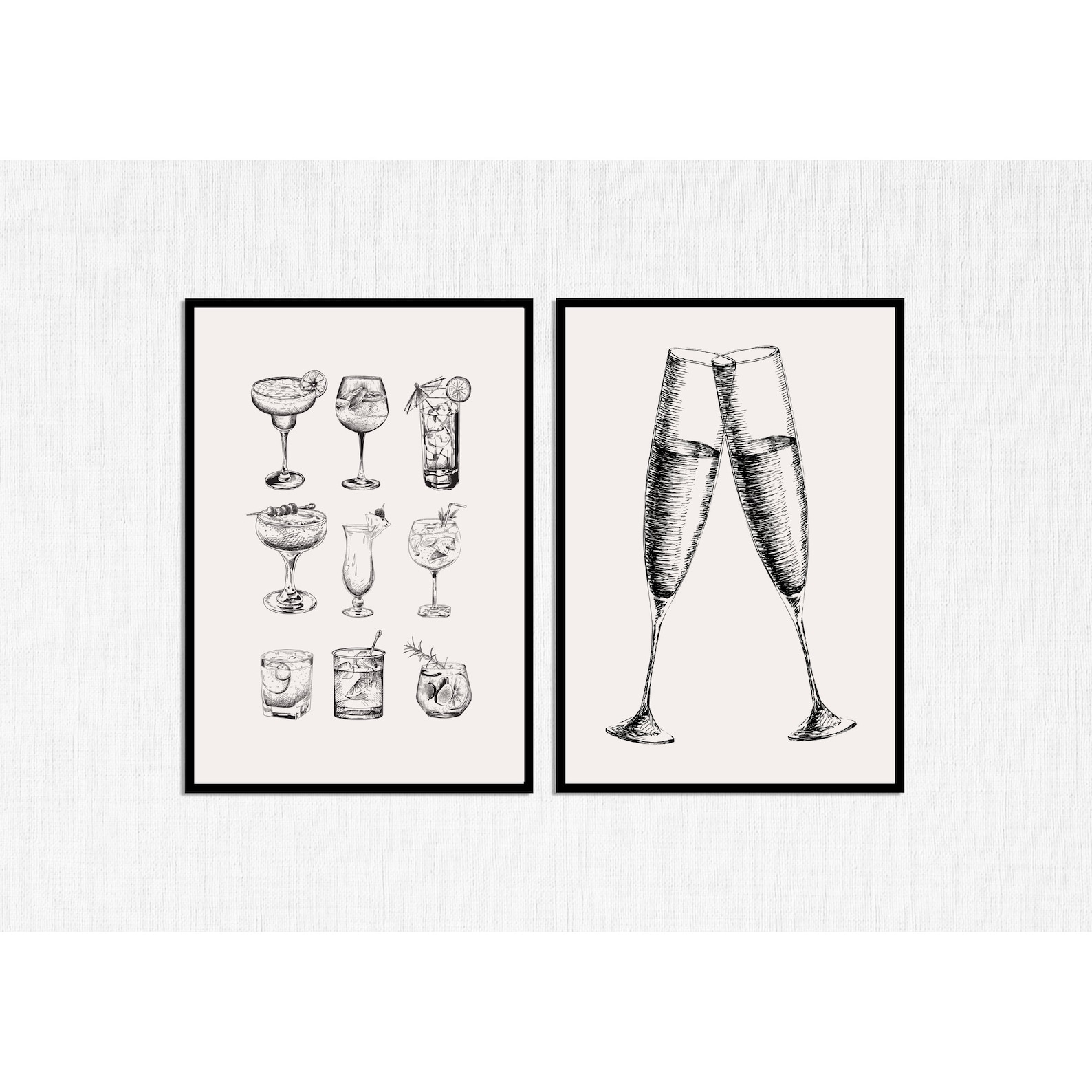 Bar Gallery Wall Art, Set of 10, Bar Art Prints - Etsy