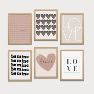 Valentines Day Printable Gallery Wall Art, Galentine's Decor, Set of 20 ...