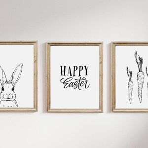 Easter Gallery Wall Art, Set of 7, Printable Wall Art, Spring Art ...