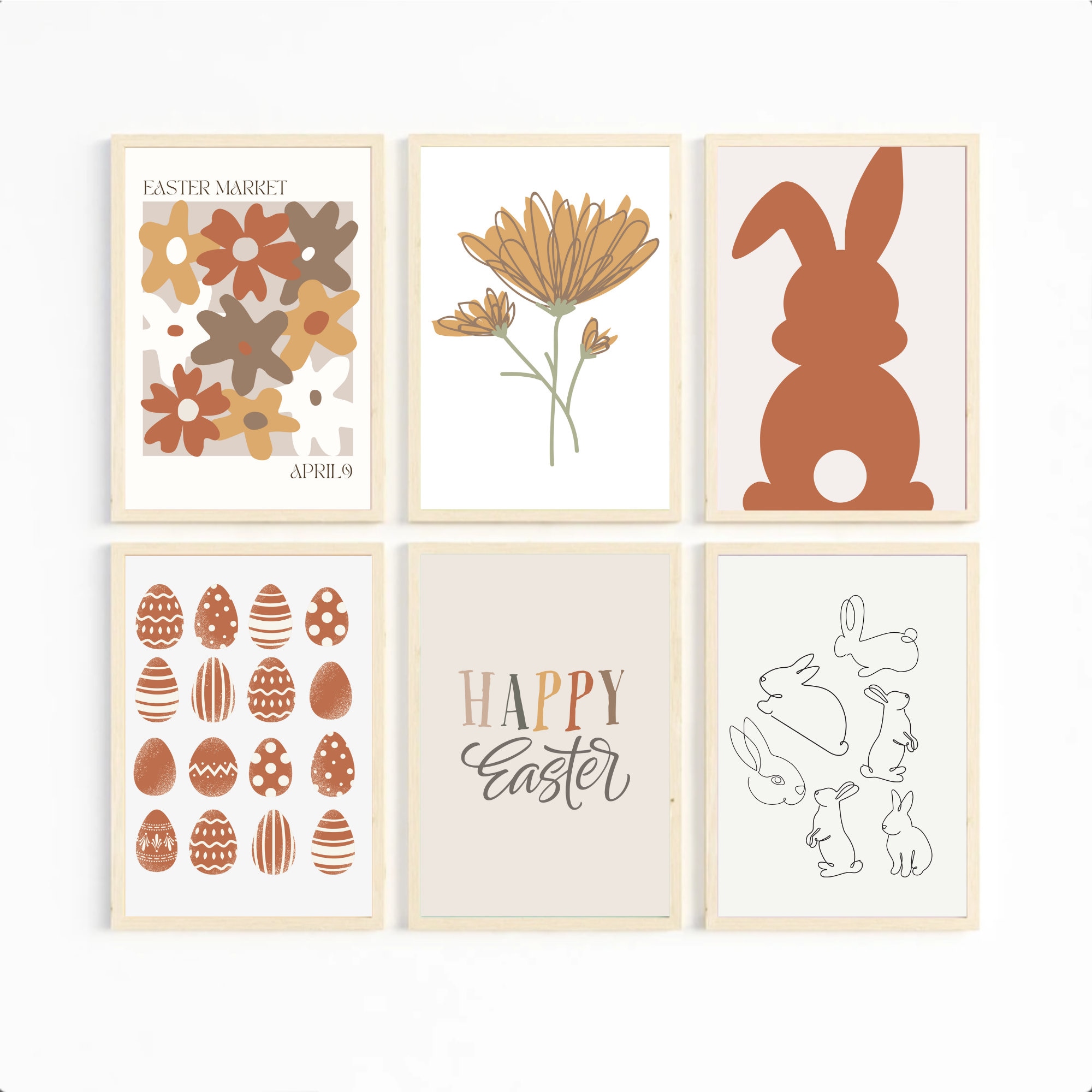 Easter Art Mega Bundle, Set of 20, Printable Wall Art, Spring Art ...